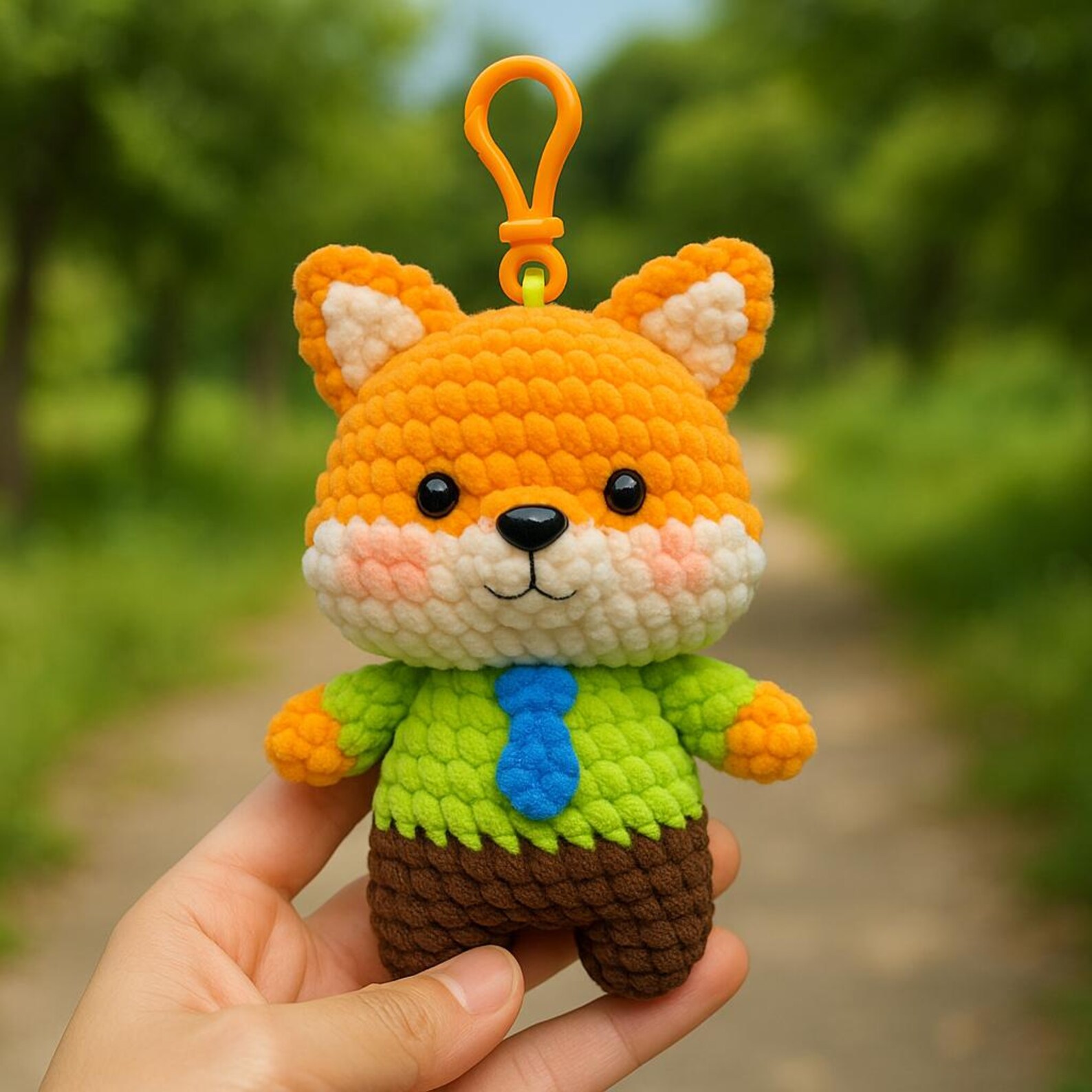 Nick and Judy Crochet Keychain Set – Handmade Fox and Bunny Amigurumi ...