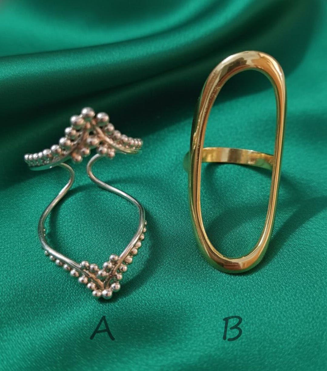 Adjustable Handmade Splint Ring, Brass, Bronze, German Silver - Etsy