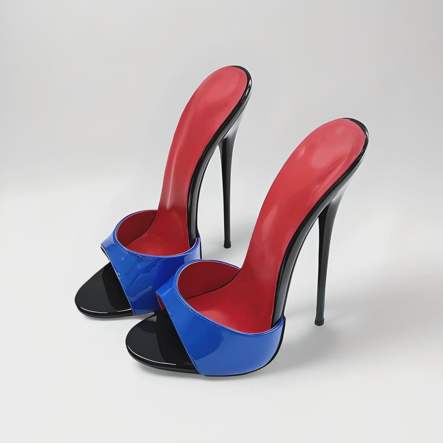 Handmade Stiletto Mules | 16cm Ultra High Heels | Custom Shoes - Etsy ...