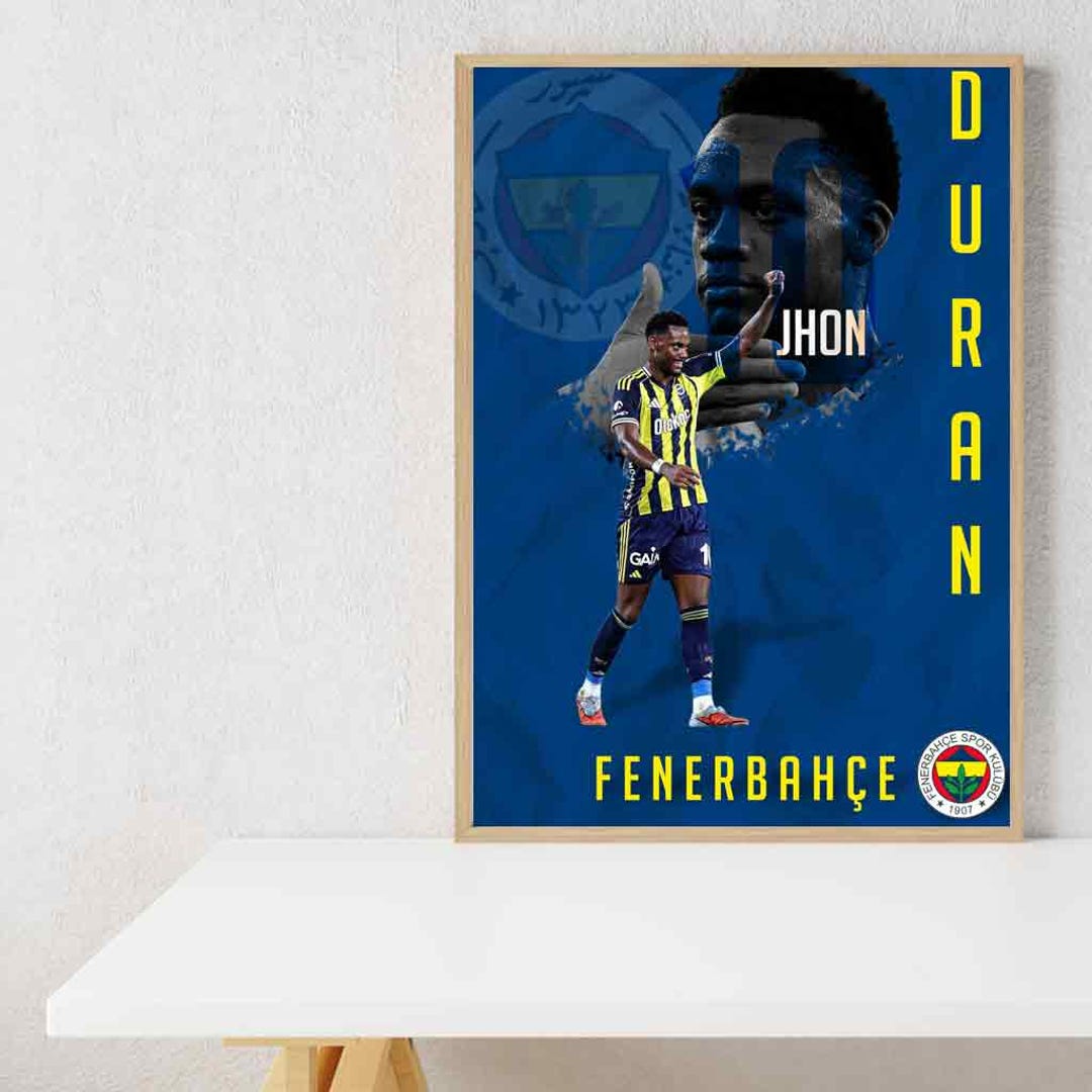 Fenerbahçe Football Poster Set | Yellow Storm Collection (digital ...