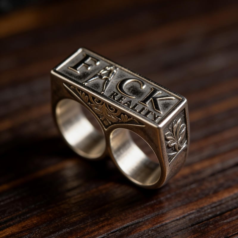 Double Finger Ring Steel - Etsy