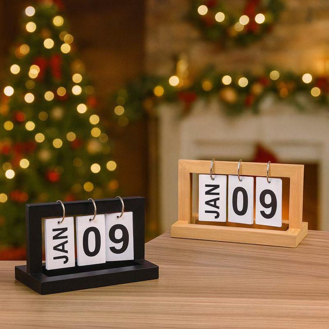 Rustic Wood Desk Calendar, Minimalist Office Decor - Etsy