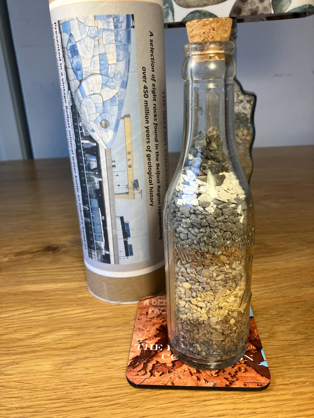 Vintage Belfast Mineral Bottle Filled With Local Ancient Rocks - Etsy