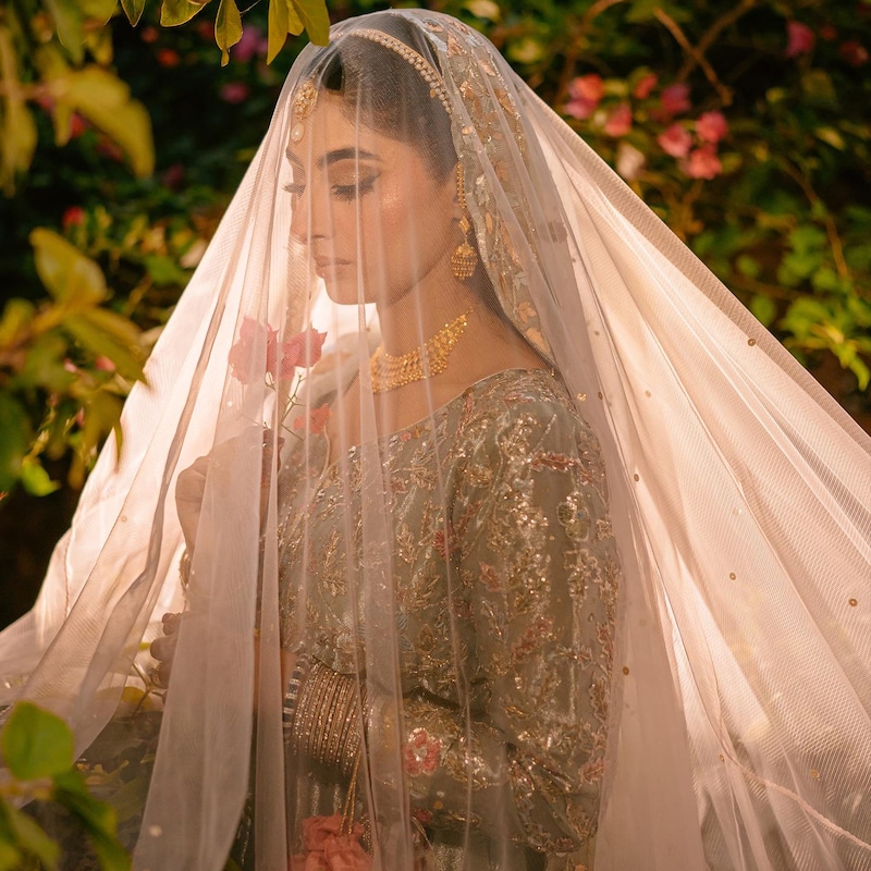 Champagne Veil Nikkah - Etsy UK