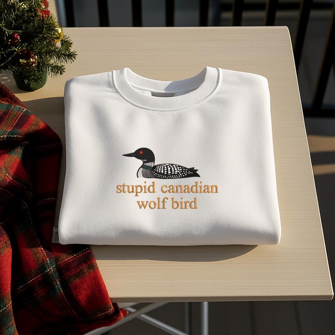 Funny Loon Embroidery File, Sarcastic Bird Embroidery Design, Wildlife ...
