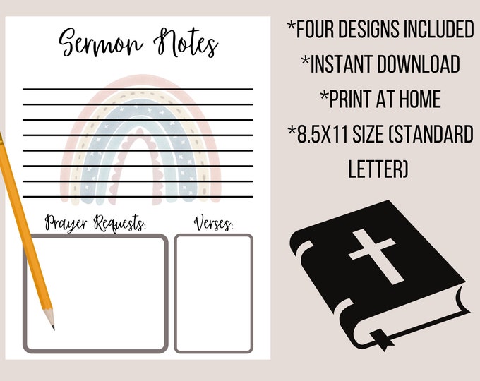 Kids Sermon Notes Drawing Page Bible Journaling - Etsy Israel