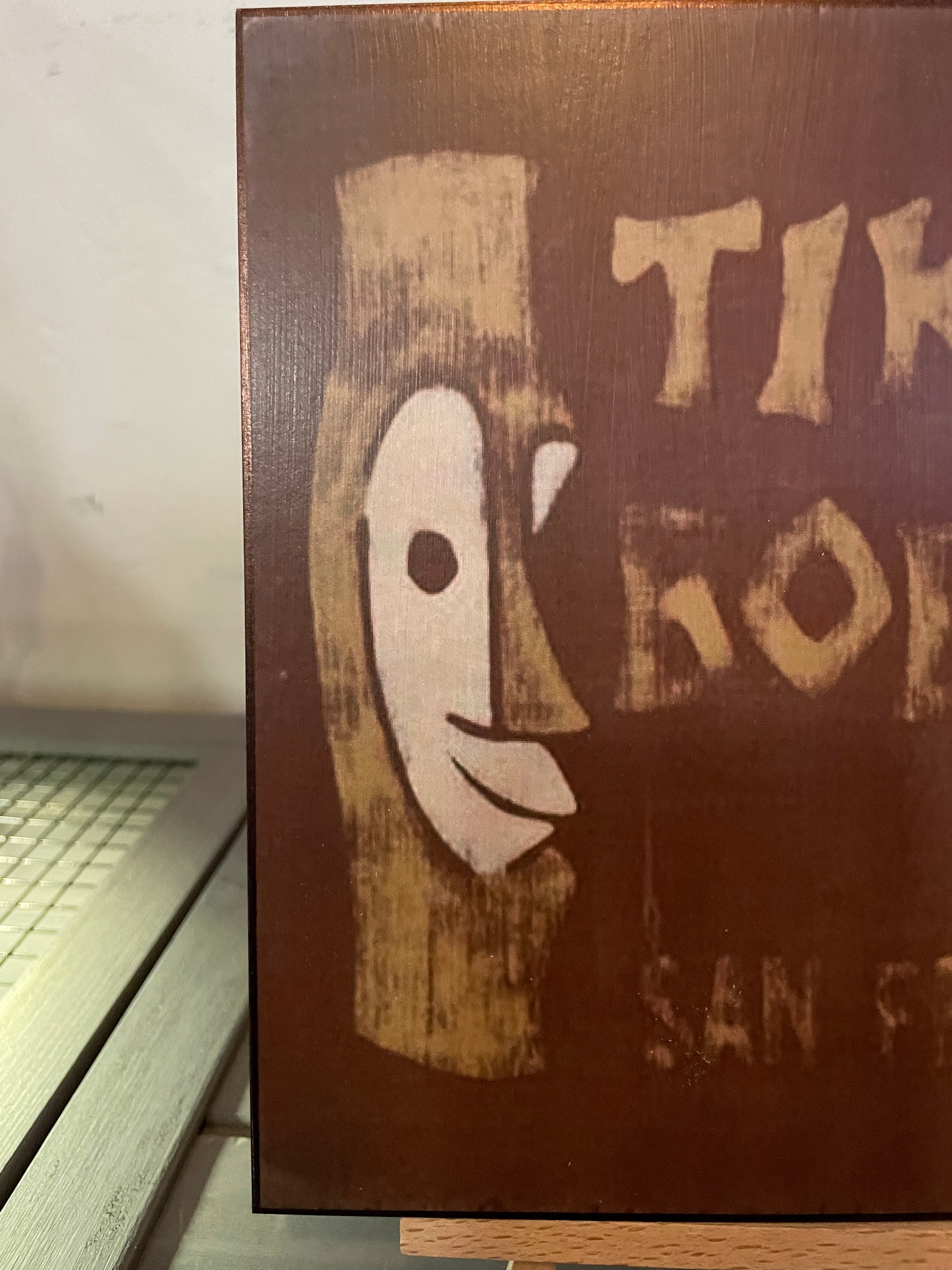 Tiki Bob's Restaurant Art Decoupaged on Wood - Etsy