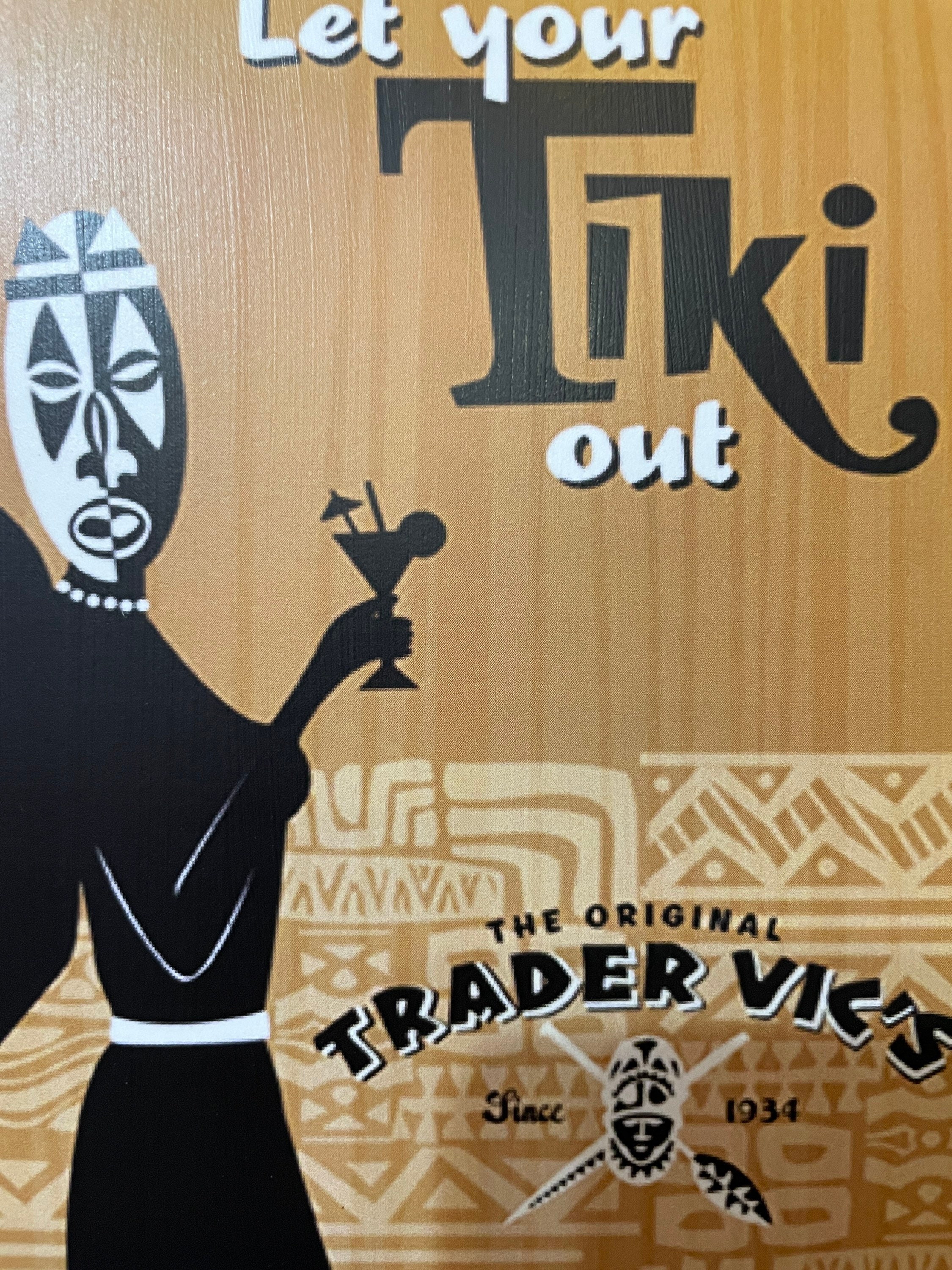 Let Your Tiki Out Trader Vic's Tiki Art | Etsy
