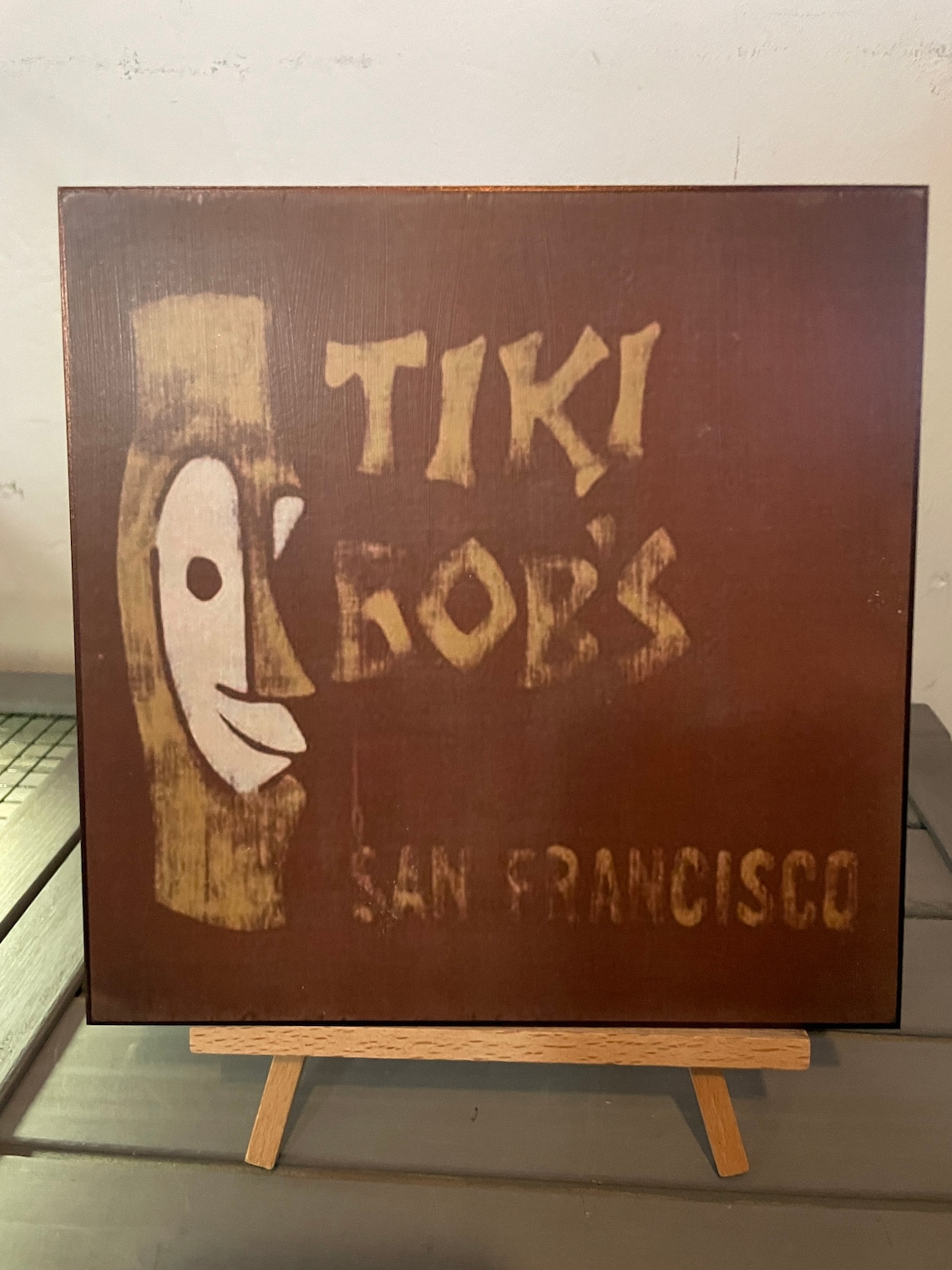 Tiki Bob's Restaurant Art Decoupaged on Wood - Etsy