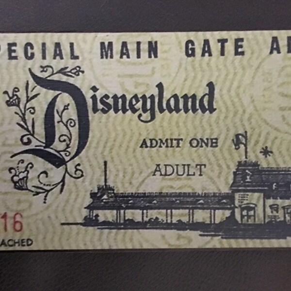Disneyland Ticket - Etsy