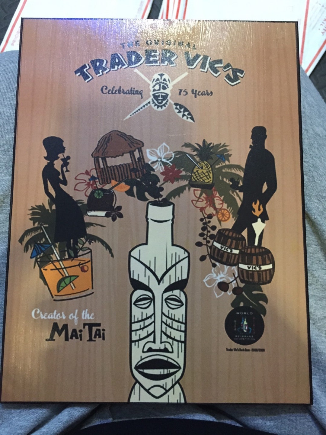 Trader Vic's Tiki Art Decoupaged on Wood - Etsy