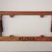 Aloha Tiki Mahogany Wood Hand Carved License Plate Frame - Etsy