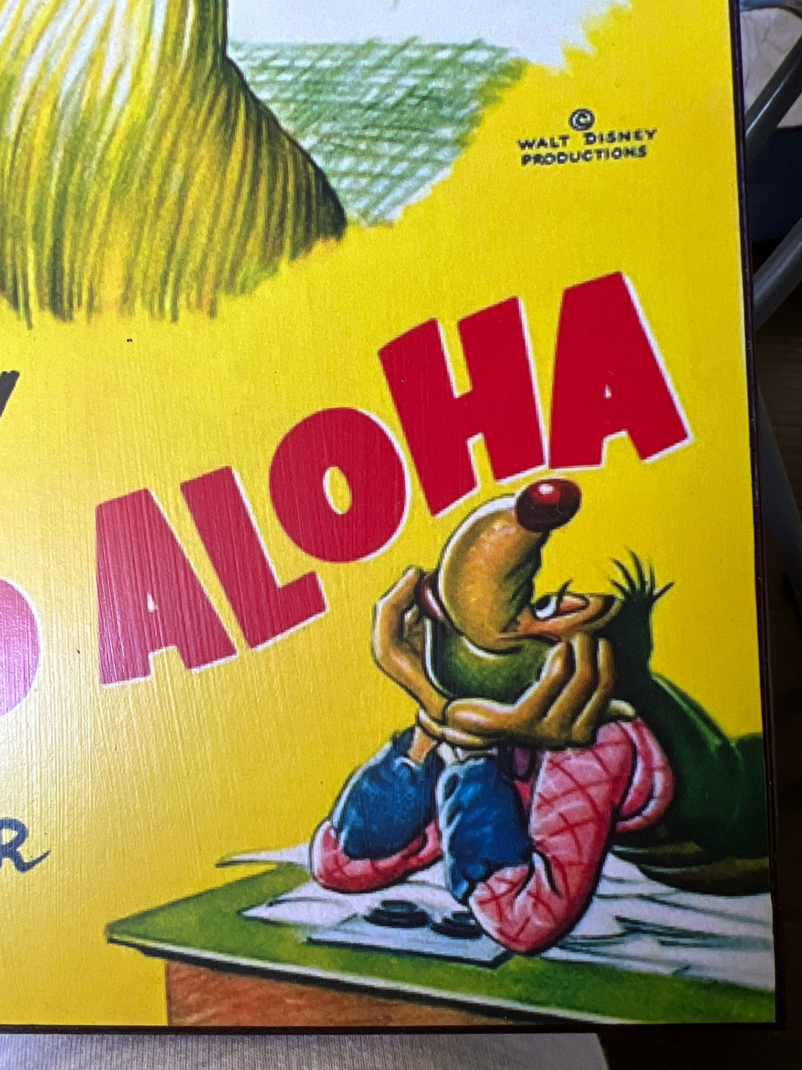 Hello Aloha Goofy Disneyland Art - Etsy