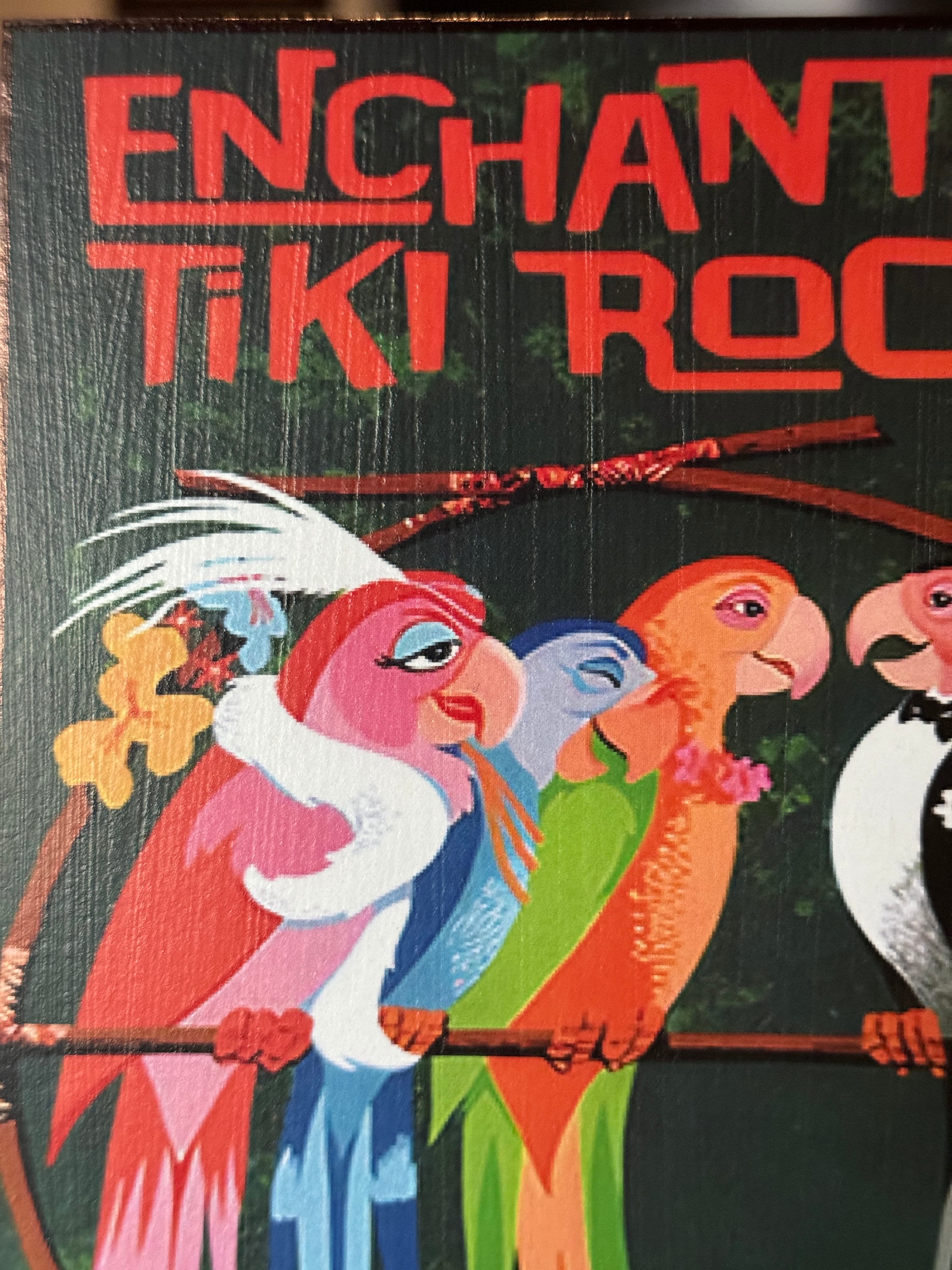 Enchanted Tiki Room Get the Fever Disneyland Art Decoupaged on Wood - Etsy