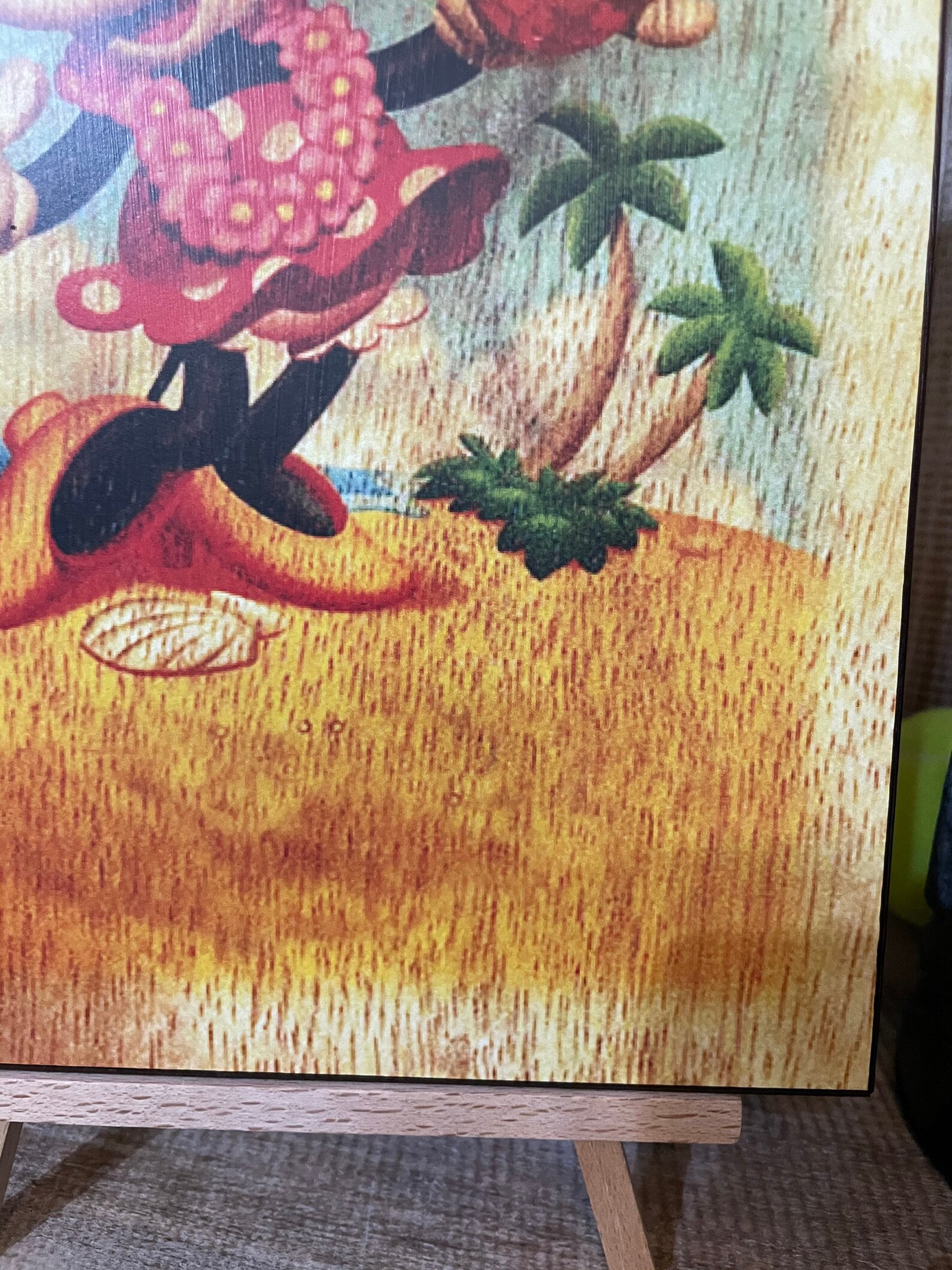 Aloha Minnie Mouse Disneyland Art Decoupaged on Wood - Etsy