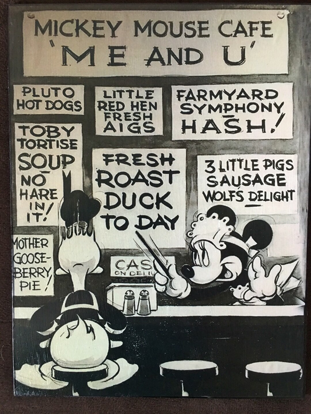 Mickey Mouse Cafe Disneyland Art - Etsy