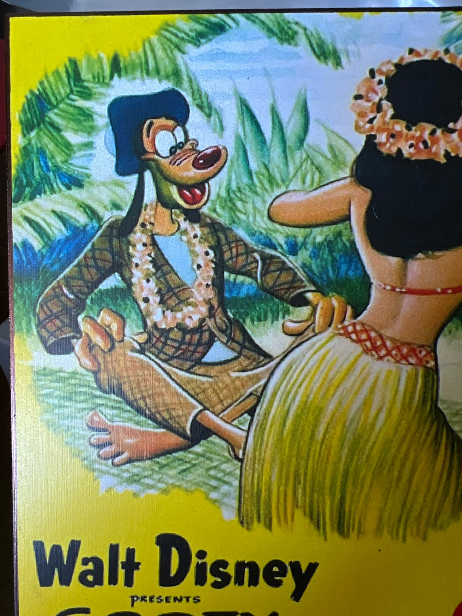 Hello Aloha Goofy Disneyland Art - Etsy