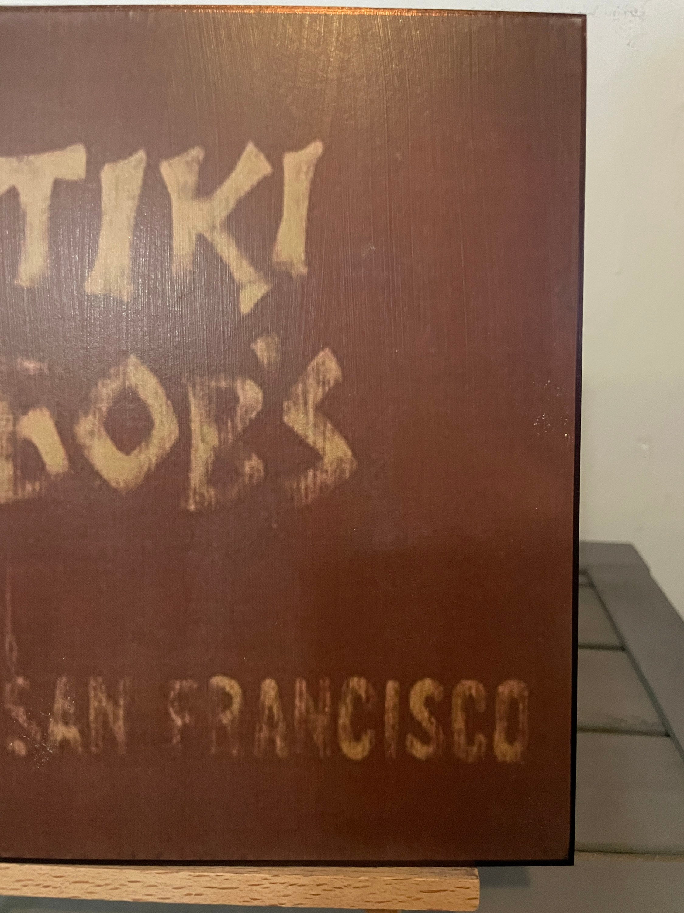 Tiki Bob's Restaurant Art Decoupaged on Wood - Etsy