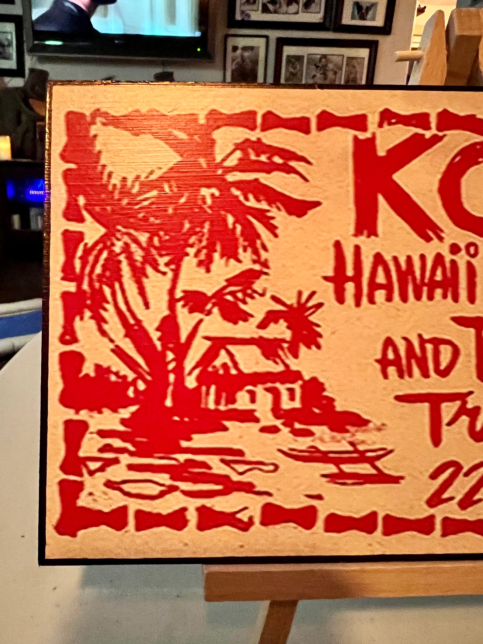 Kono's Menu Art Decoupaged on Wood - Etsy