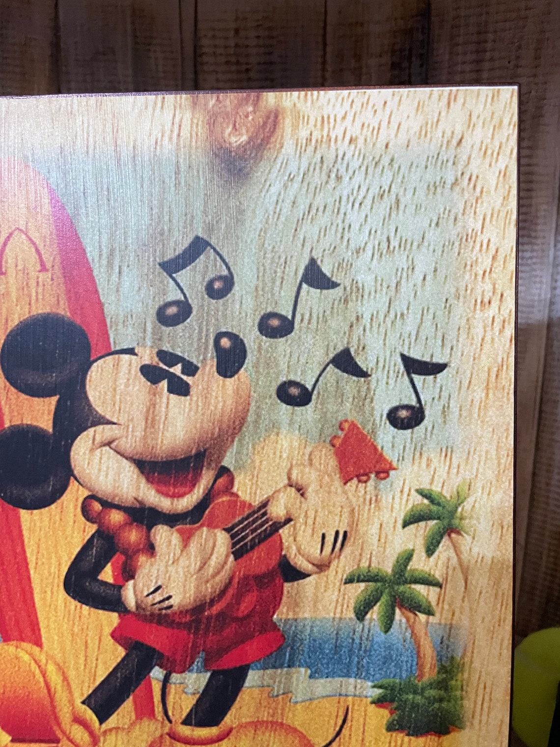 Aloha Mickey Mouse and Ukulele Disneyland Art - Etsy