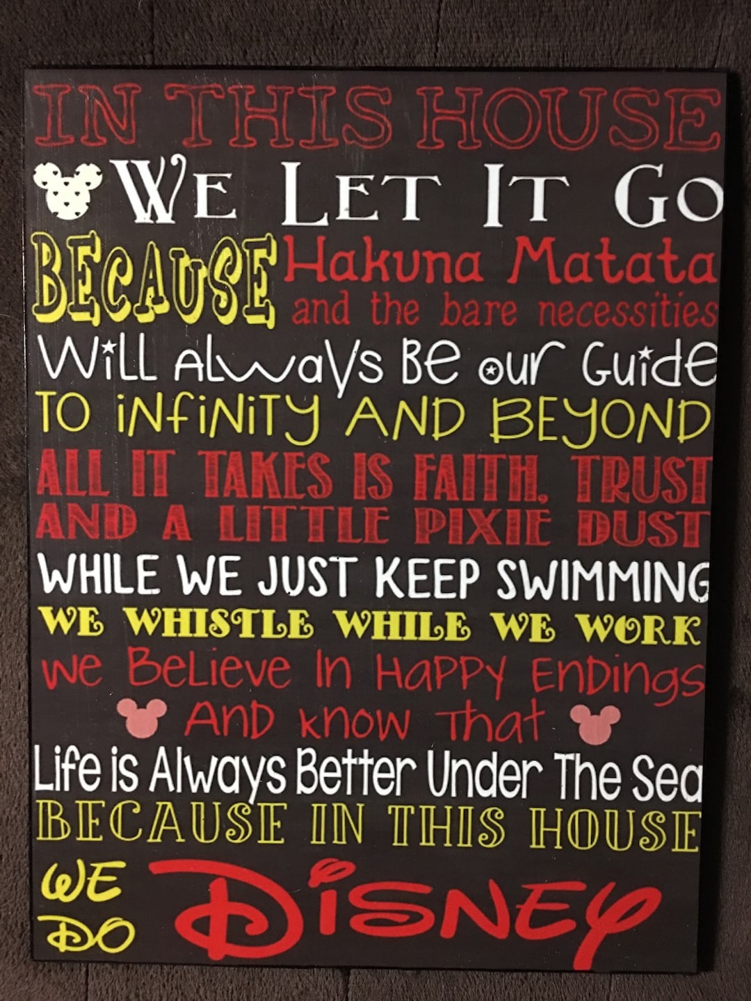 Disney Songs Wall Art - Etsy