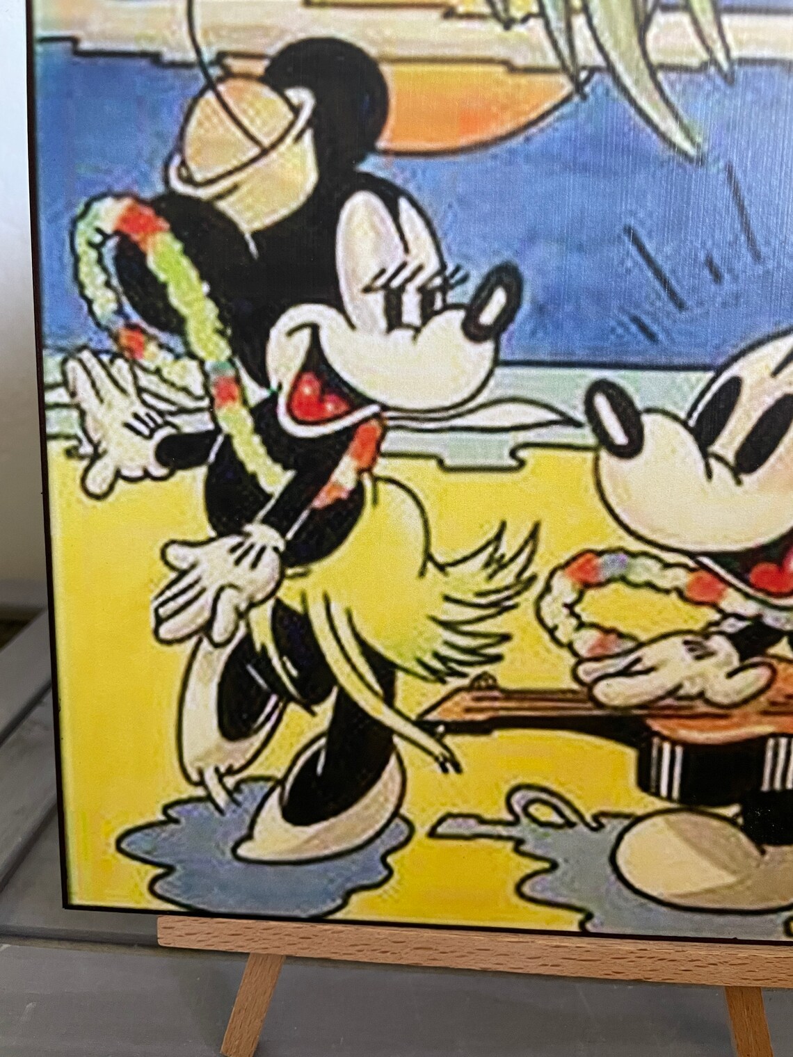 Aloha Mickey and Minnie Disneyland Art - Etsy