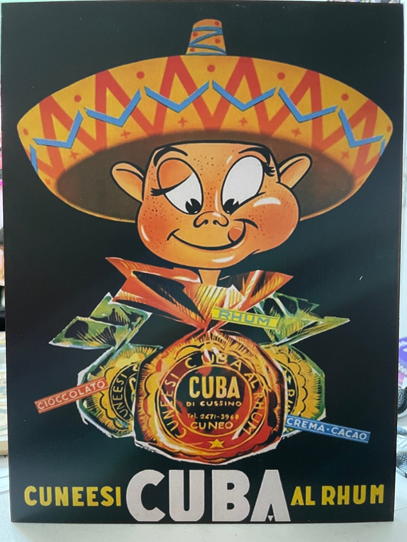 Cuba Rhum Vintage Art USA Origin - Etsy