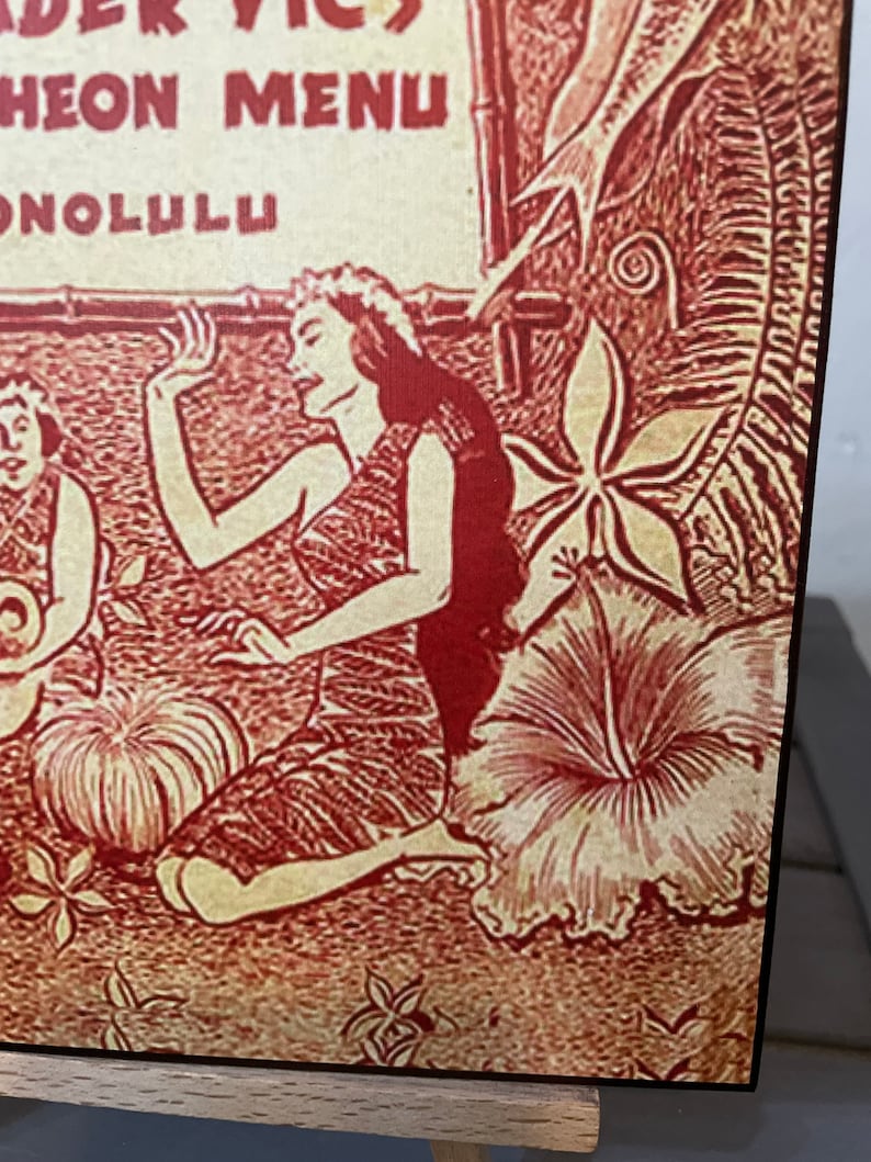 Vintage Trader Vic's Tiki Menu Art - Etsy