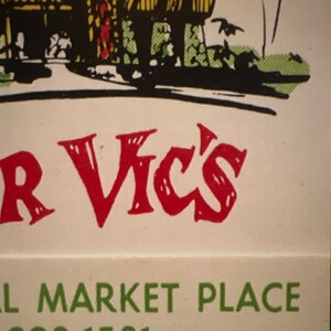 Trader Vic's International Marketplace Matchbook Vintage Art - Etsy
