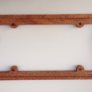 Aloha Tiki Mahogany Wood Hand Carved License Plate Frame - Etsy