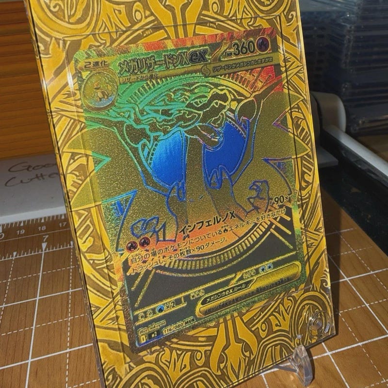 Gold Charizard Cards - Etsy