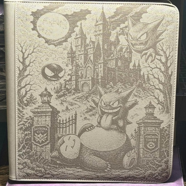 Engraved Gengar Binder - Etsy