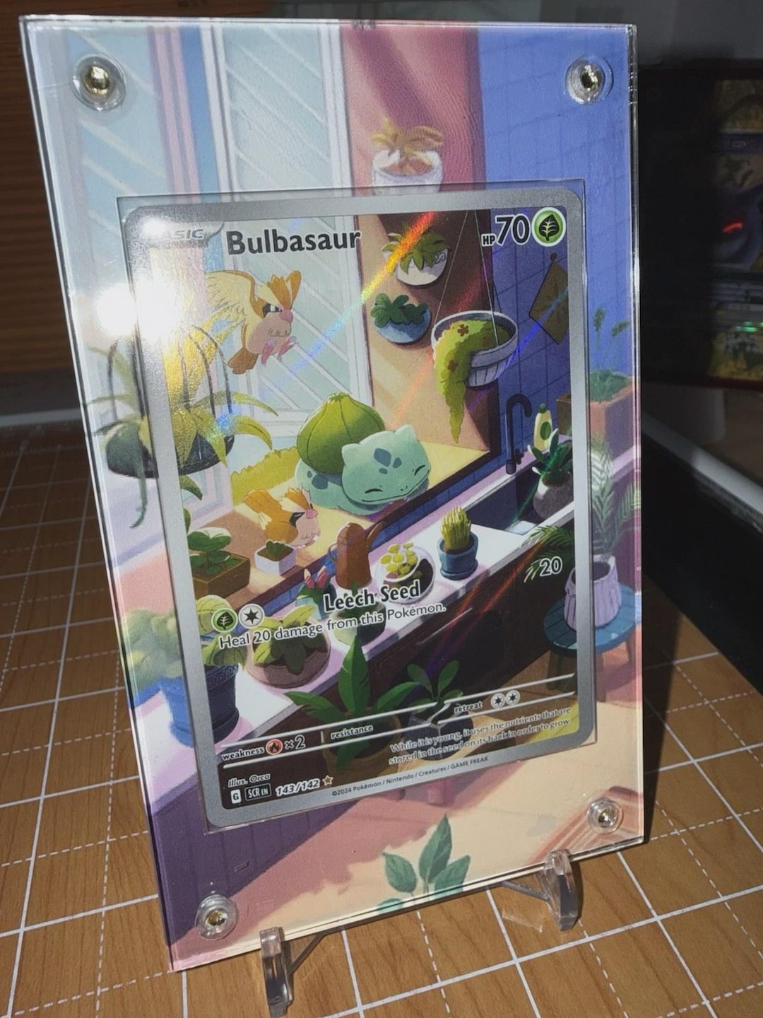 Bulbasaur 143/142 - Stellar Crown Pokemon TCG: Extended Art Case - Etsy
