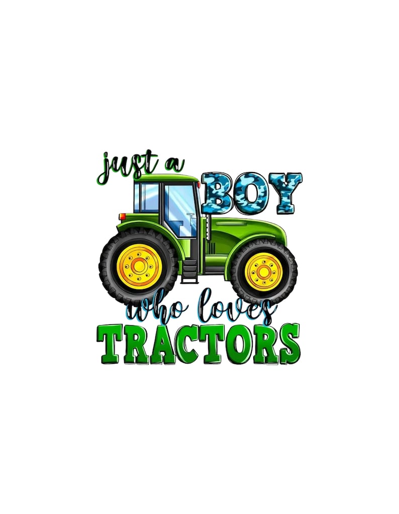 Just a Boy Who Loves Tractors - Etsy