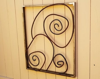 Rustic Metal Scrolls Wall Sculpture | Etsy