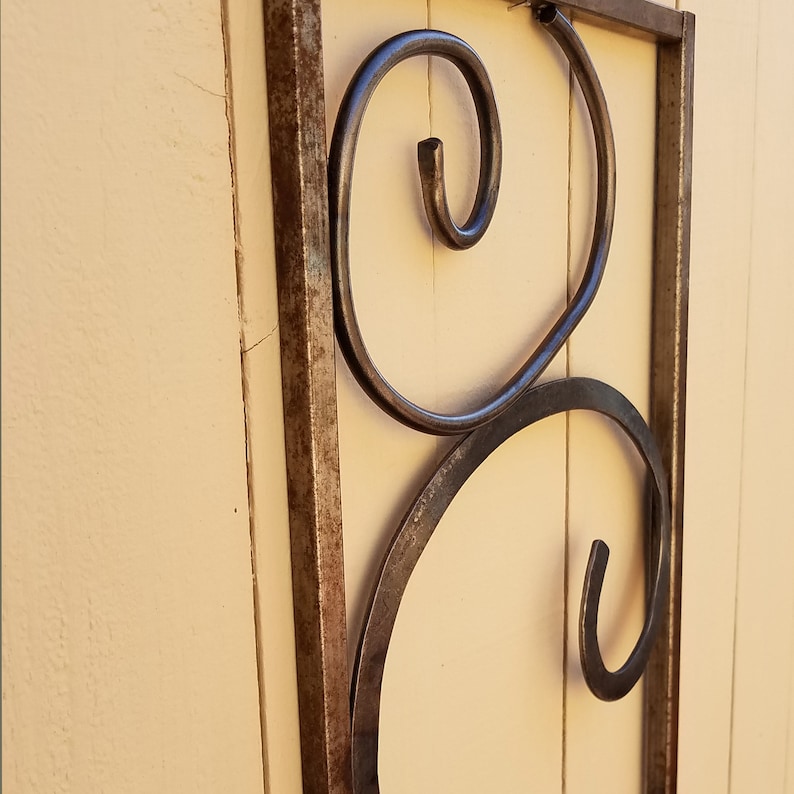 Wall Art Sculpture Recycled Metal Scrolls - Etsy