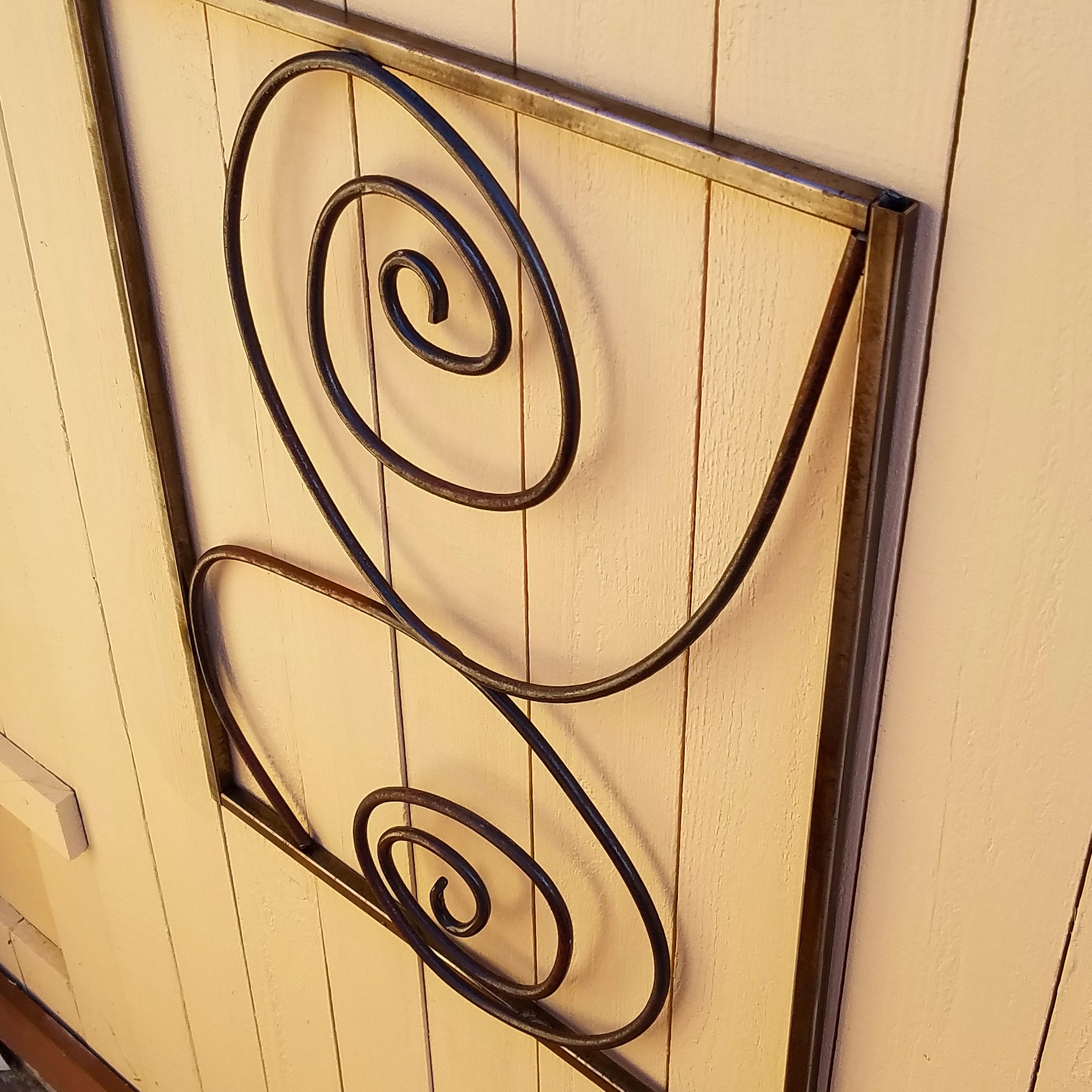 Rustic Metal Scrolls Wall Sculpture - Etsy