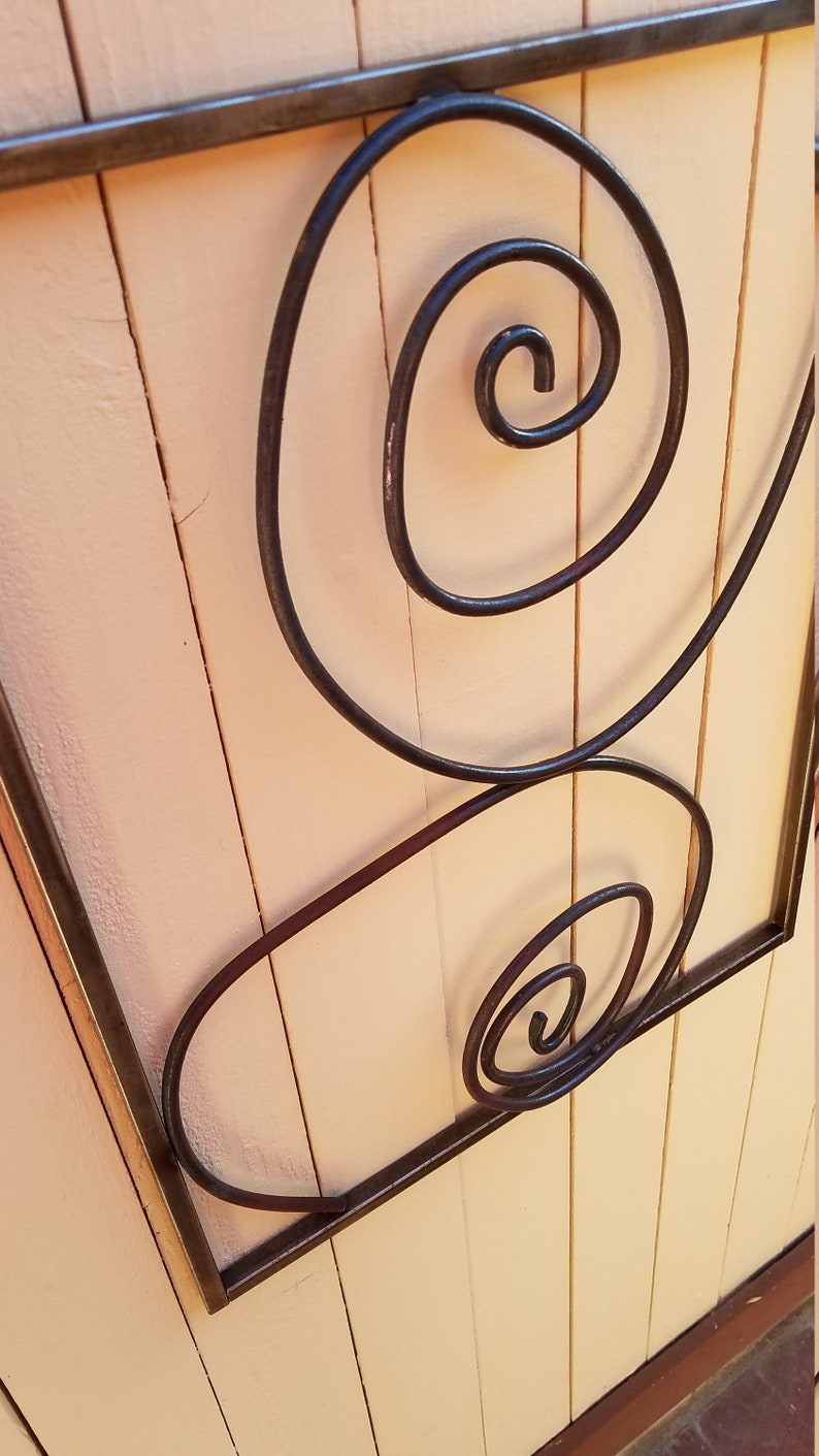 Rustic Metal Scrolls Wall Sculpture - Etsy