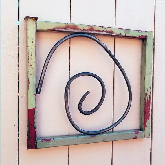 Recycled Metal Scroll Wall Sculpture | Etsy