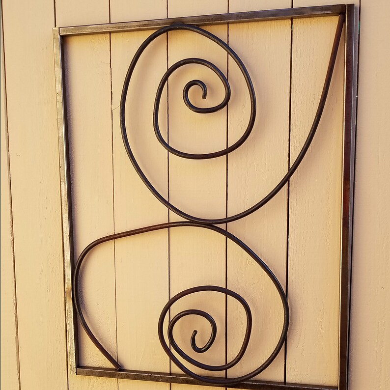 Rustic Metal Scrolls Wall Sculpture - Etsy