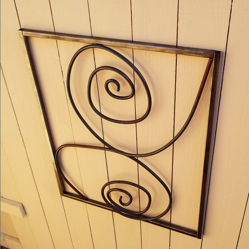 Rustic Metal Scrolls Wall Sculpture - Etsy