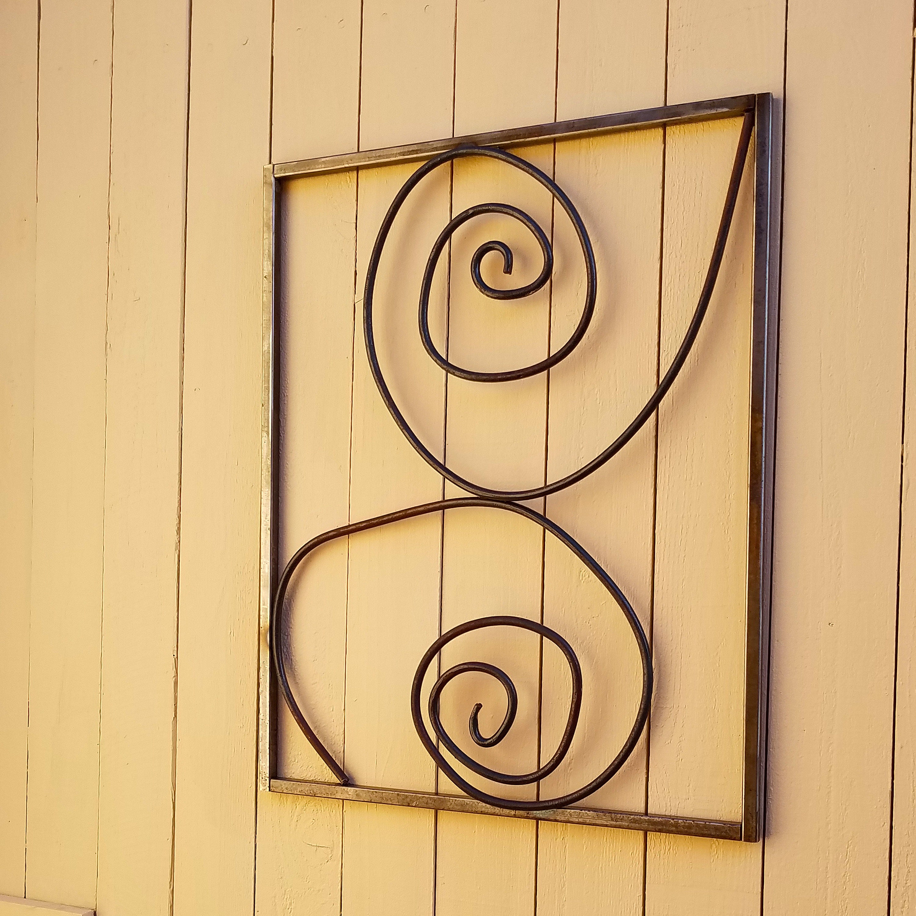 Rustic Metal Scrolls Wall Sculpture - Etsy
