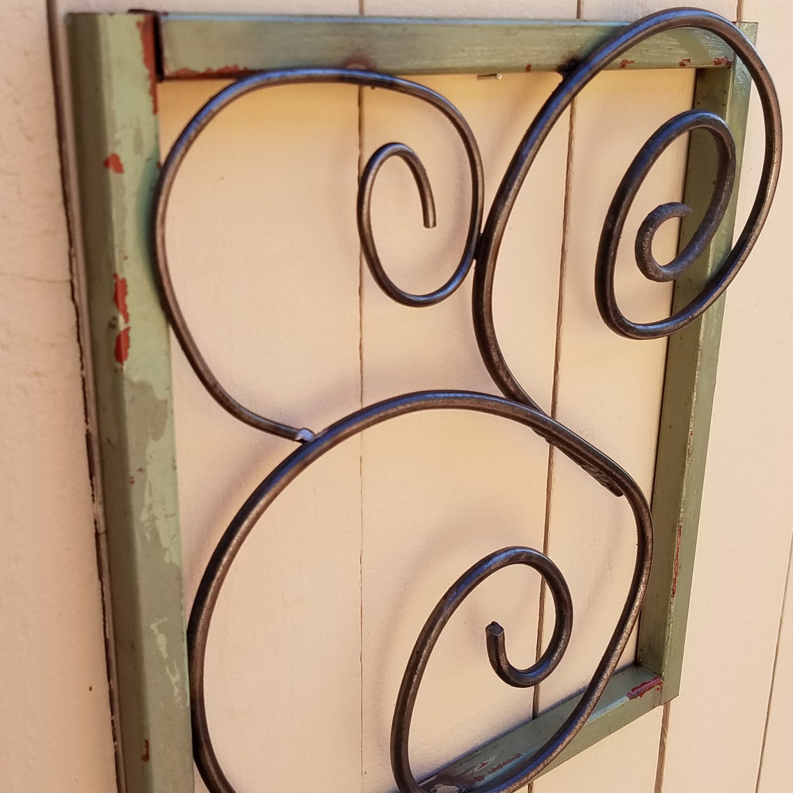 Recycled Metal Scroll Wall Art Sculpture - Etsy