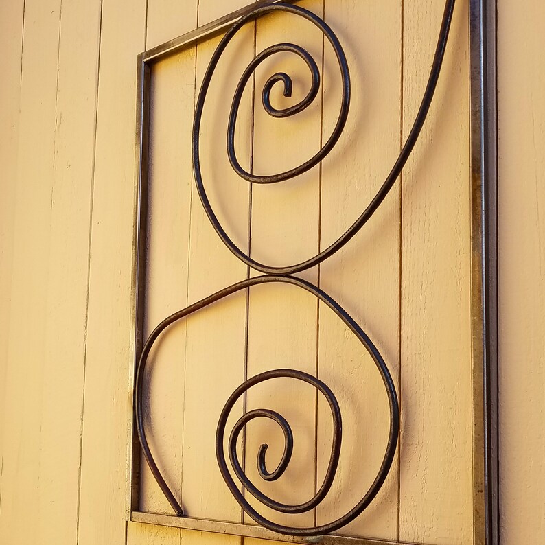 Rustic Metal Scrolls Wall Sculpture - Etsy