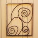 Wall Sculpture Rustic Metal Scrolls - Etsy