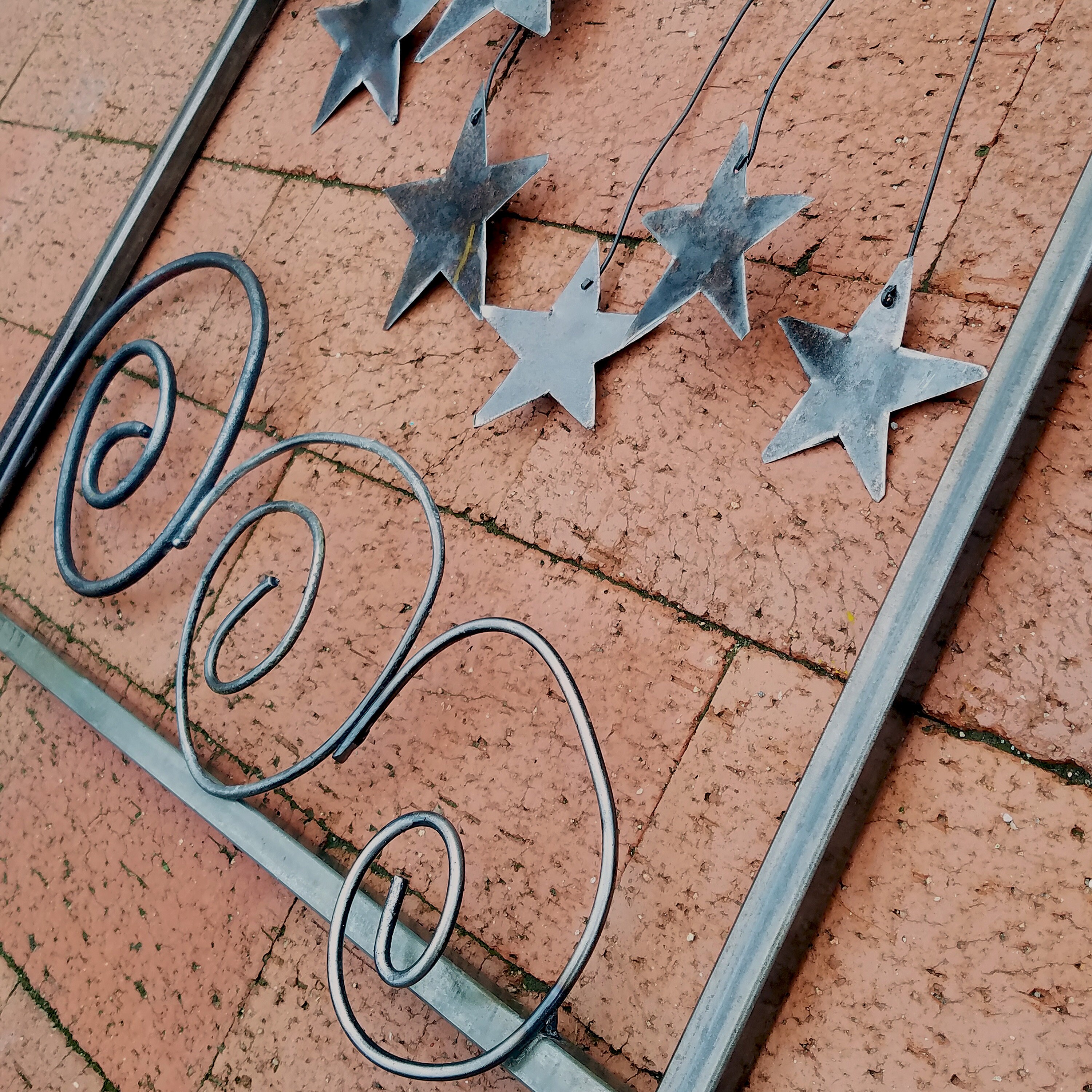 Starry Night Scroll Ocean Hand Forged Wall Art Sculpture | Etsy