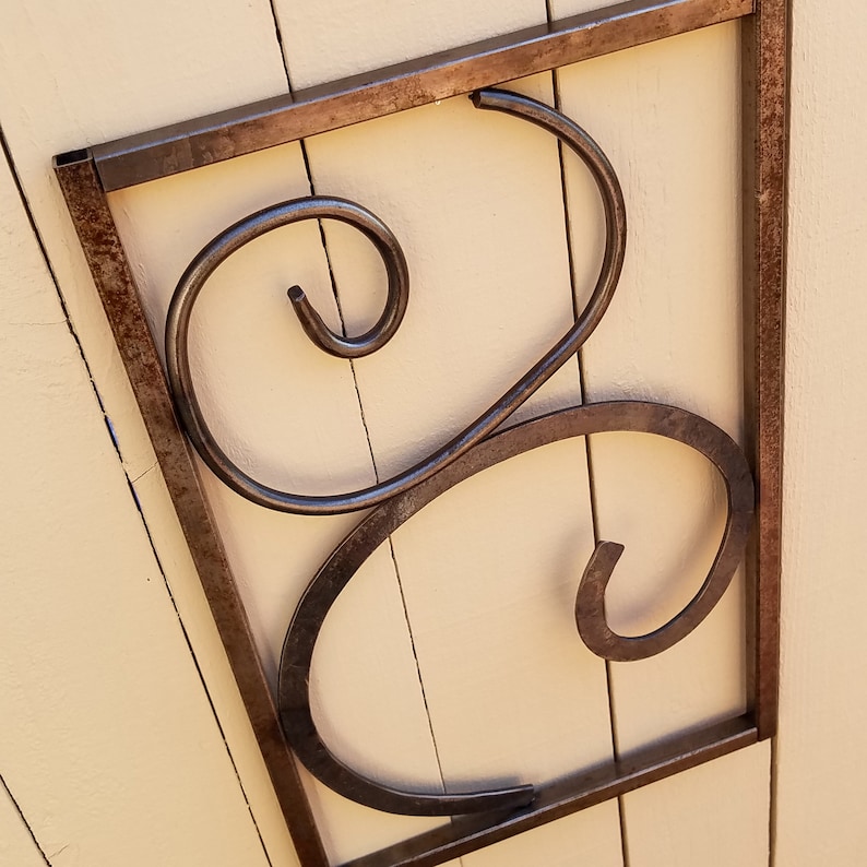 Wall Art Sculpture Recycled Metal Scrolls - Etsy