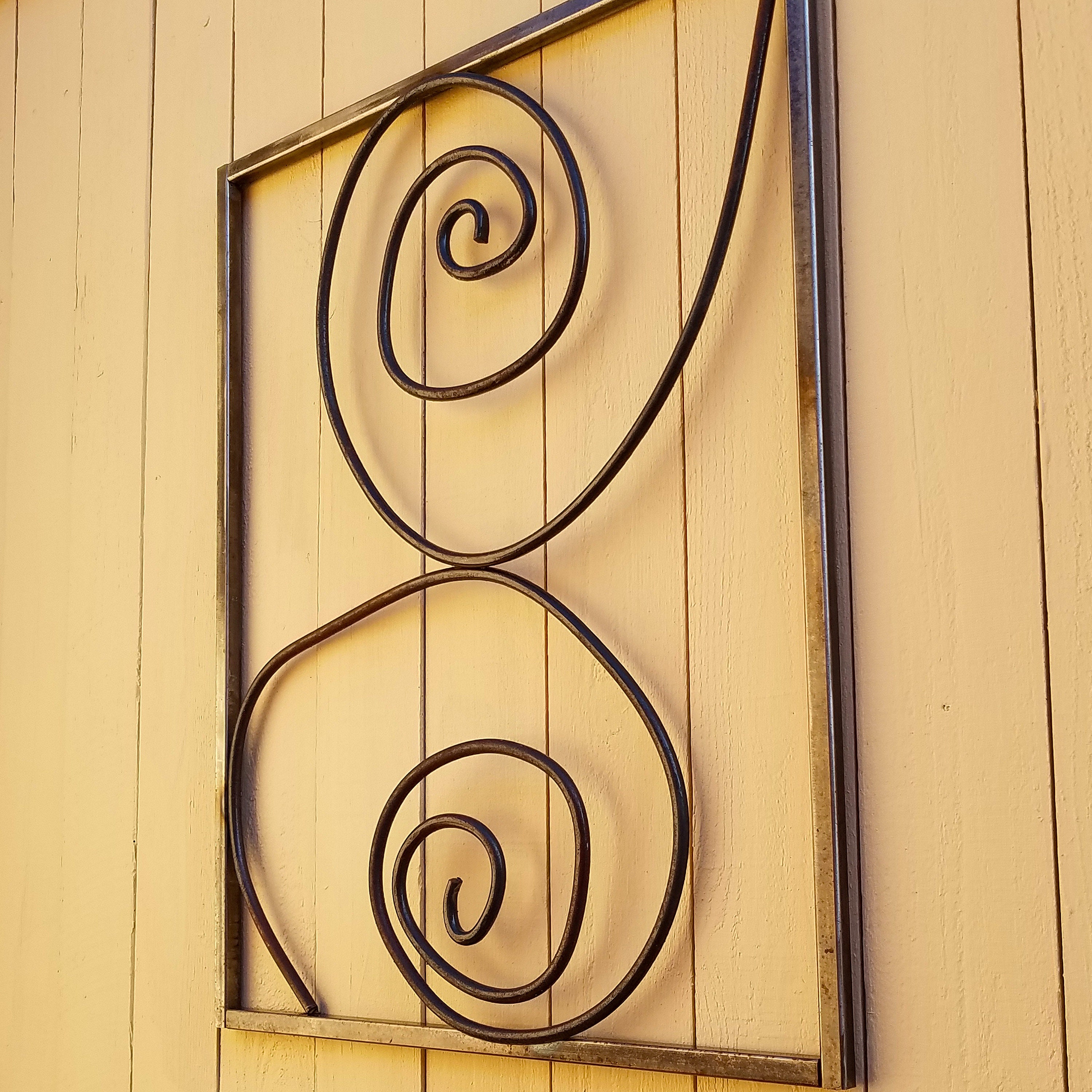 Rustic Metal Scrolls Wall Sculpture - Etsy