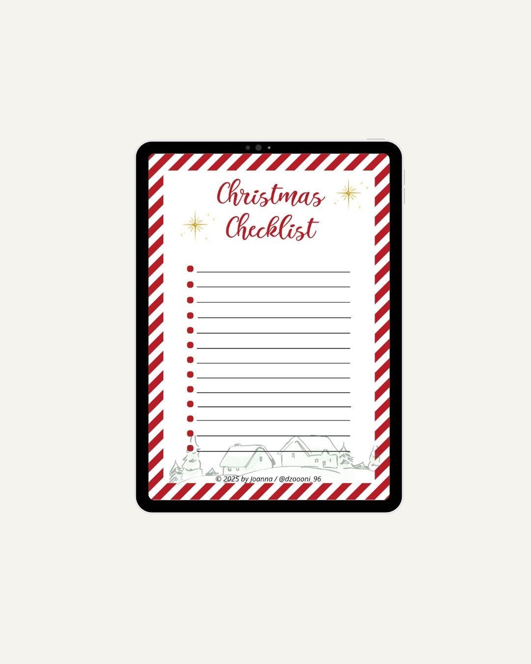 Christmas Checklist A4 – Holiday Planner, Gifts, Tasks & To-do ...