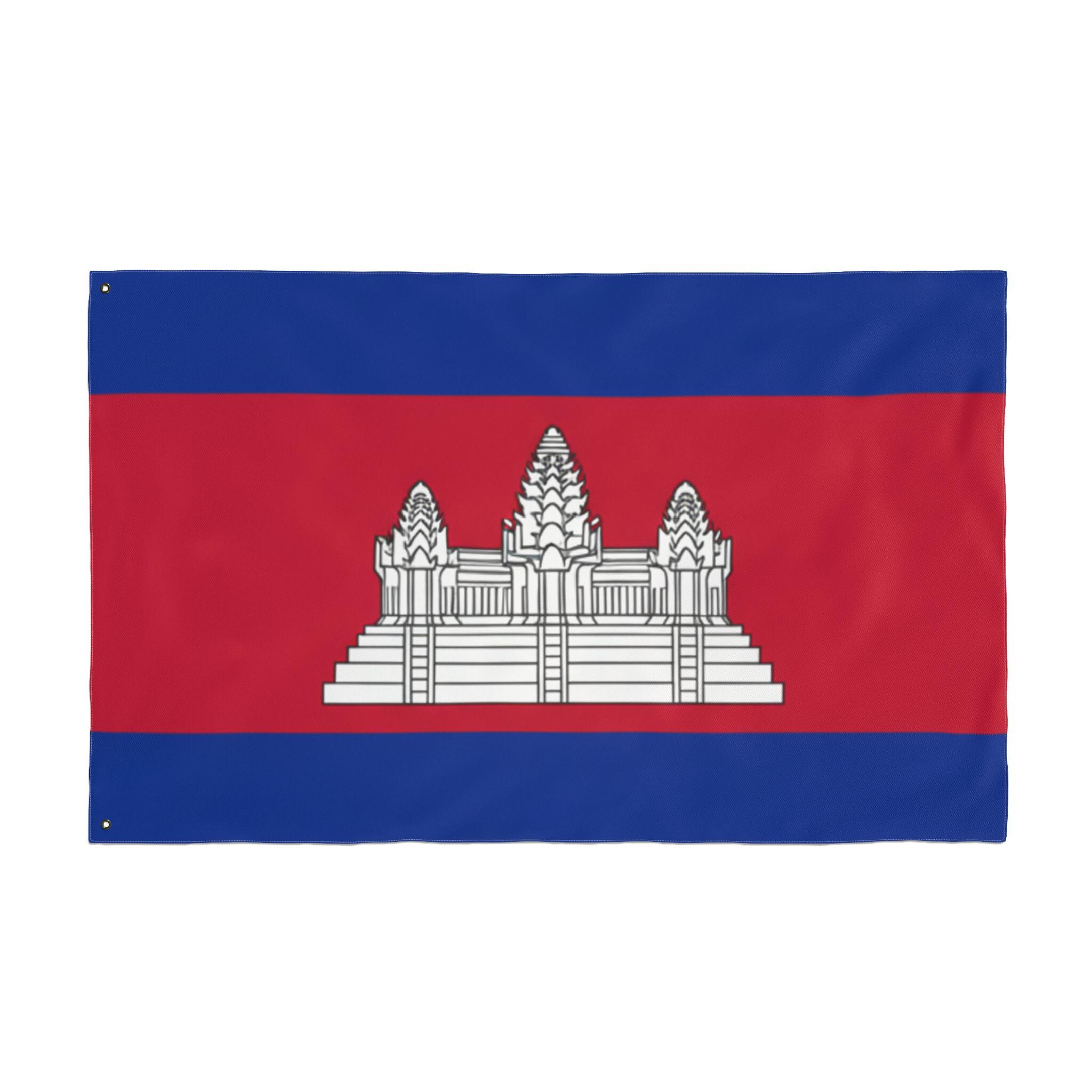 Cambodia Angkor Wat Flag, Double-sided Flag - Etsy